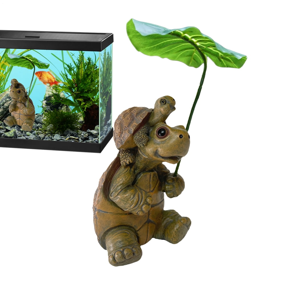 AITOCO Turtle Figure Sea Turtle Decor for Aquarium Fish Tank Resin ...