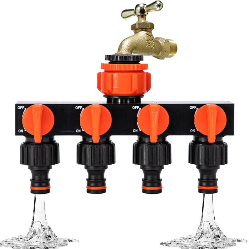 AITOCO Water Hose Splitter Hose Spigot Splitter 4 Way Leakproof Tap ...