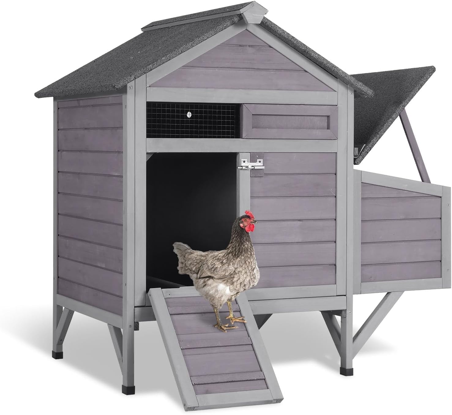 AIVITUVIN Chicken Coop for 2 Chickens Home Ues Outdoor Small Wooden ...