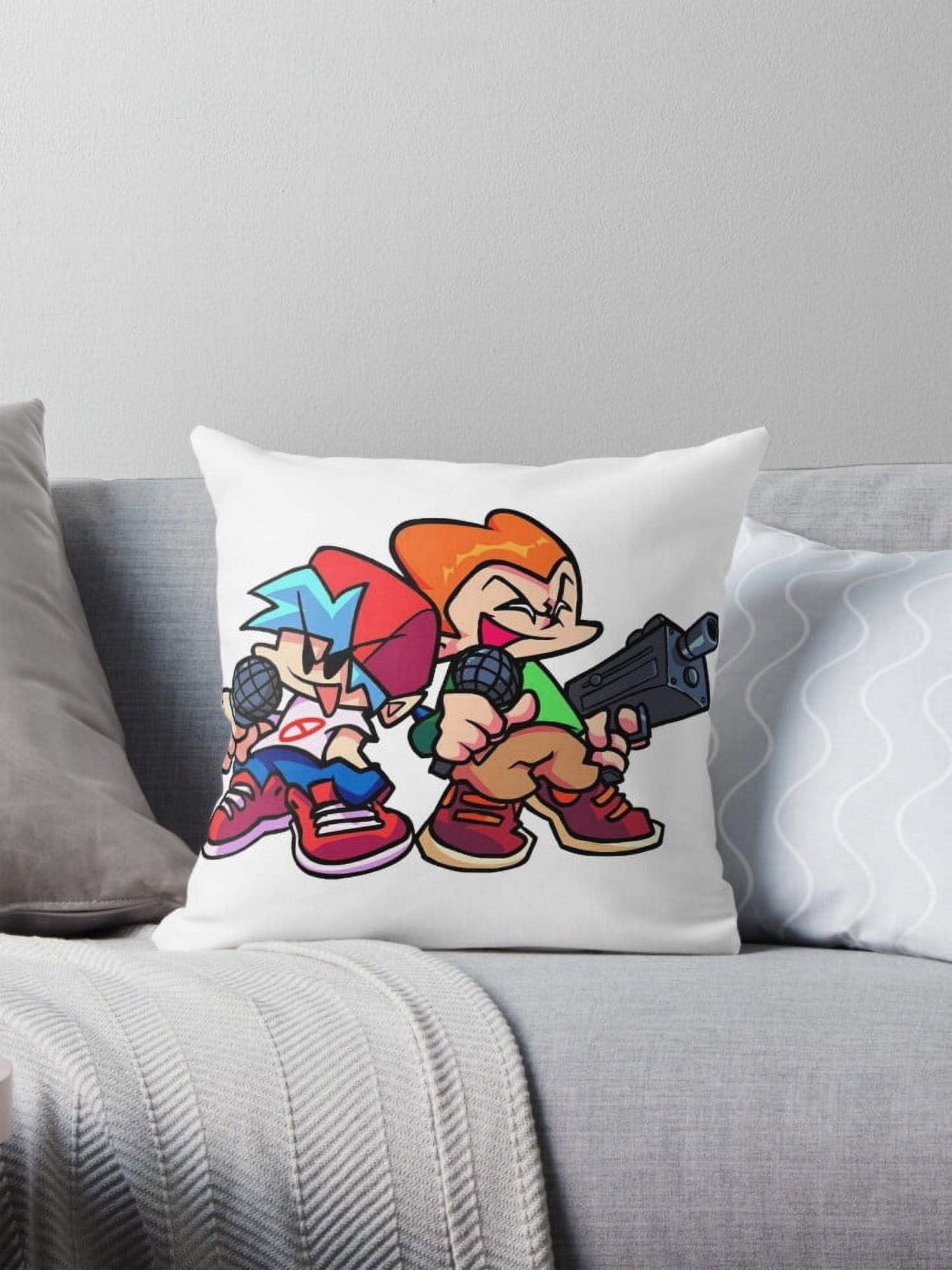 AIVO Boyfriend + Pico Duet (Friday Night Funkin) Throw Pillow Covers ...
