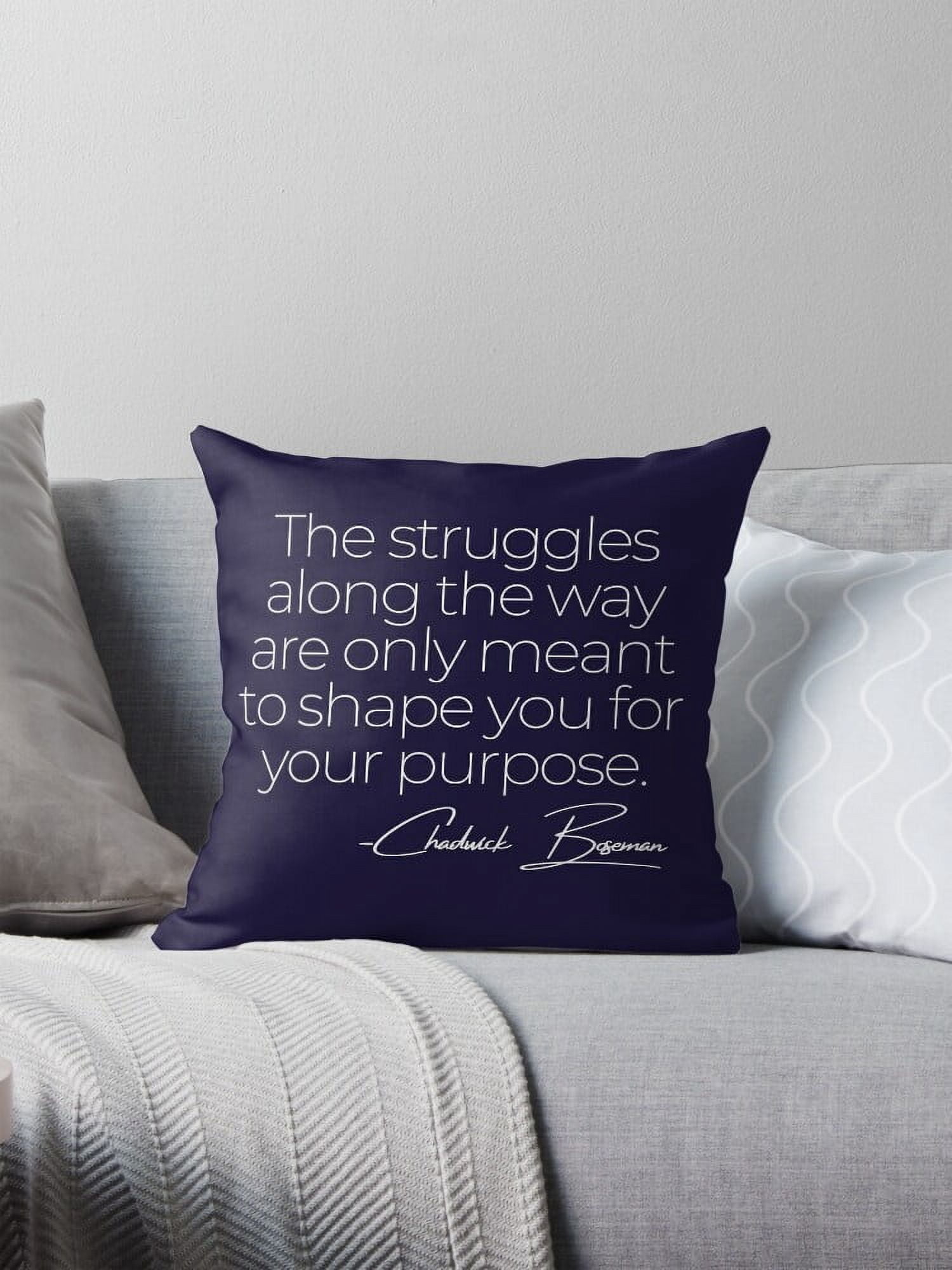 AIVO Chadwick Boseman Quote Throw Pillow Covers Cases Cushion Cover ...