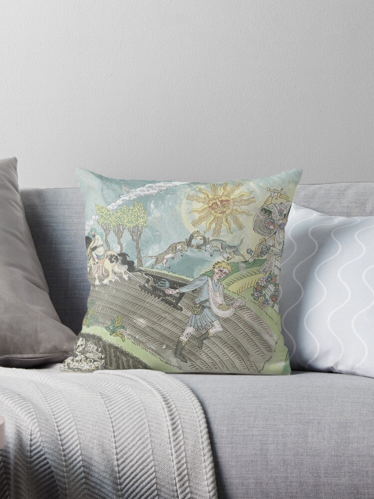 AIVO Fire Emblem Harpstring Moon Mural Throw Pillow Covers Cases ...