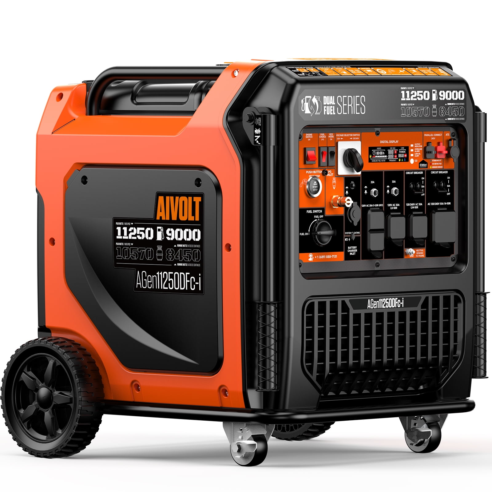 Dual Fuel Remote Start Generator