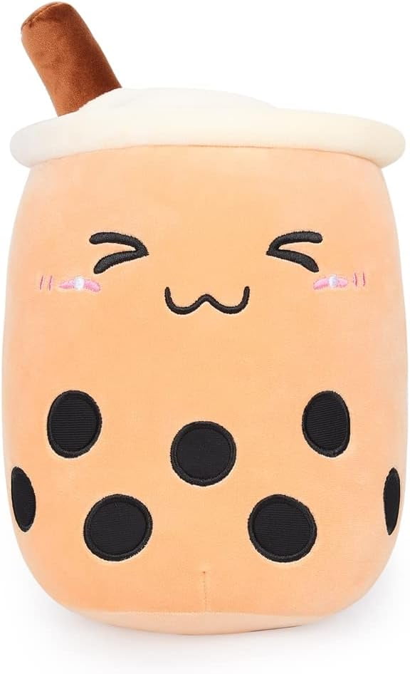 AIXINI 19.6 inch Boba Plush Stuffed Bubble Tea Plushie Cartoon Milk Tea Cup Pillow Big, Soft ...