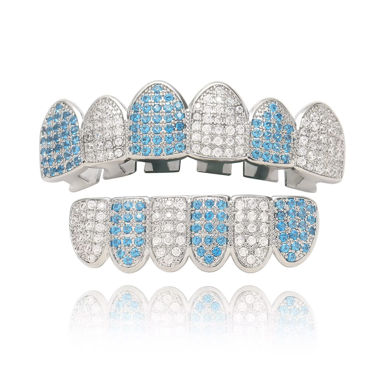 AIXZETHY Grillz Grills for Your Teeth Simulated Diamond Teeth Grillz ...