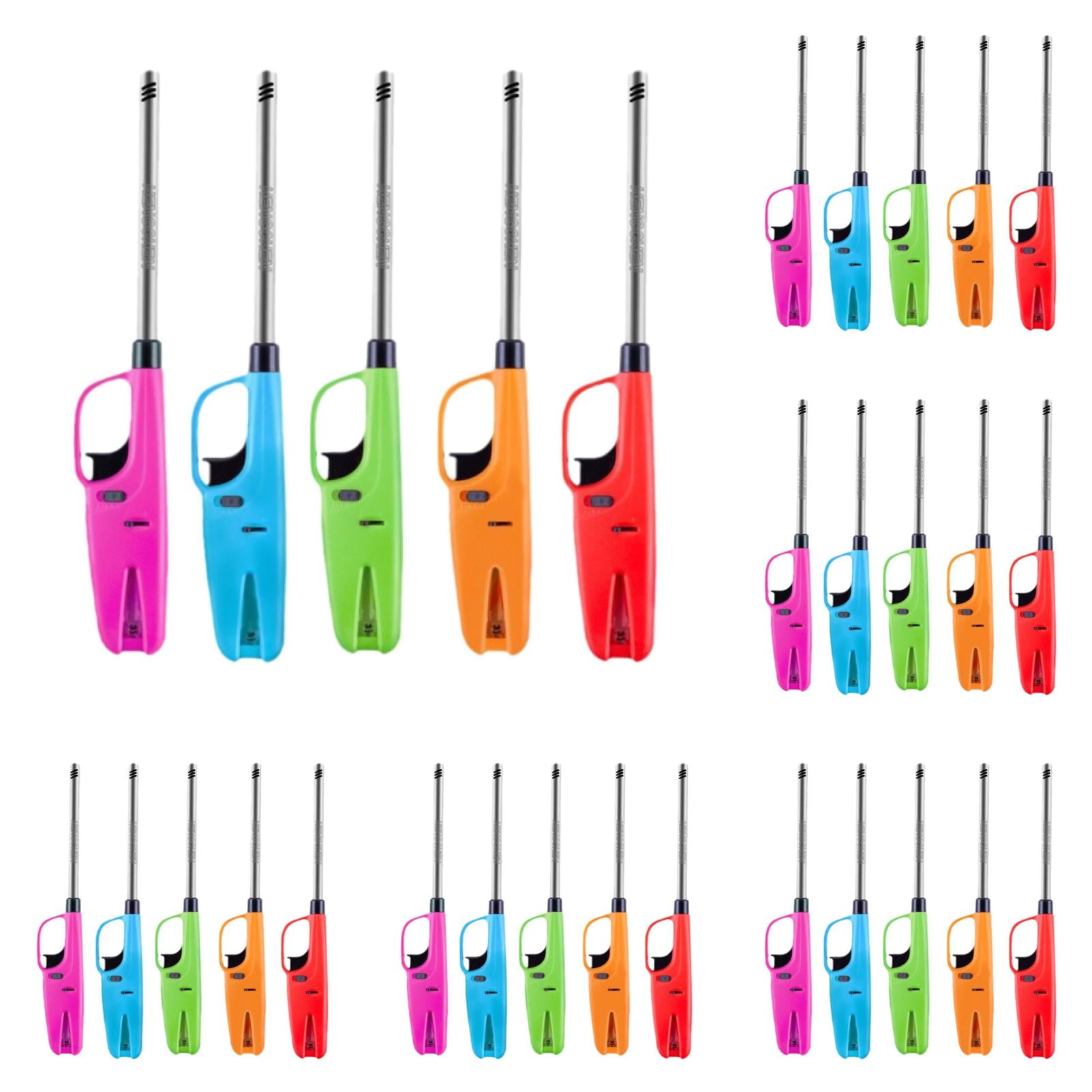 AIYUQ.U 5 Pack Refillable BBQ Gas Lighters with Child Safety Lock ...