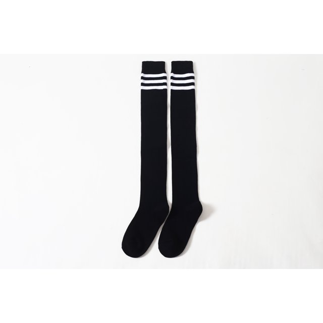 AIZHIWENG Extra Long Cotton Stripe Thigh High Socks Over the Knee High ...