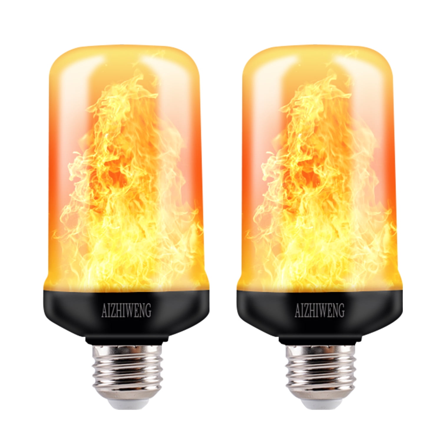 AIZHIWENG LED Flame Effect Light Bulbs 6watts A19 Decorative E26 ...