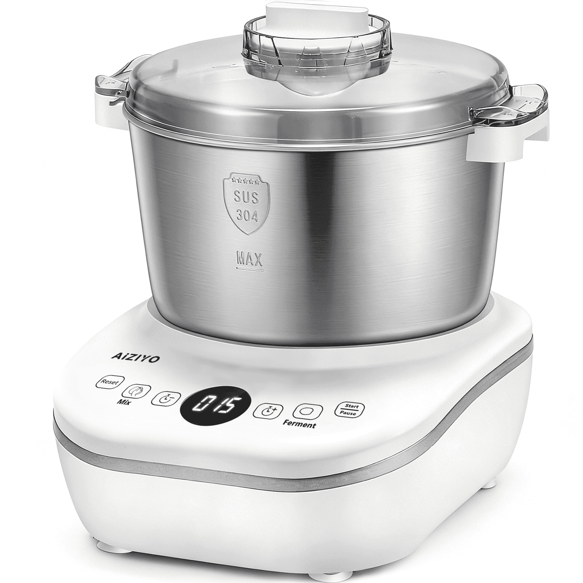 AIZIYO DoughChief, 7.4QT Dough Maker, Dough Mixer with Ferment Function ...