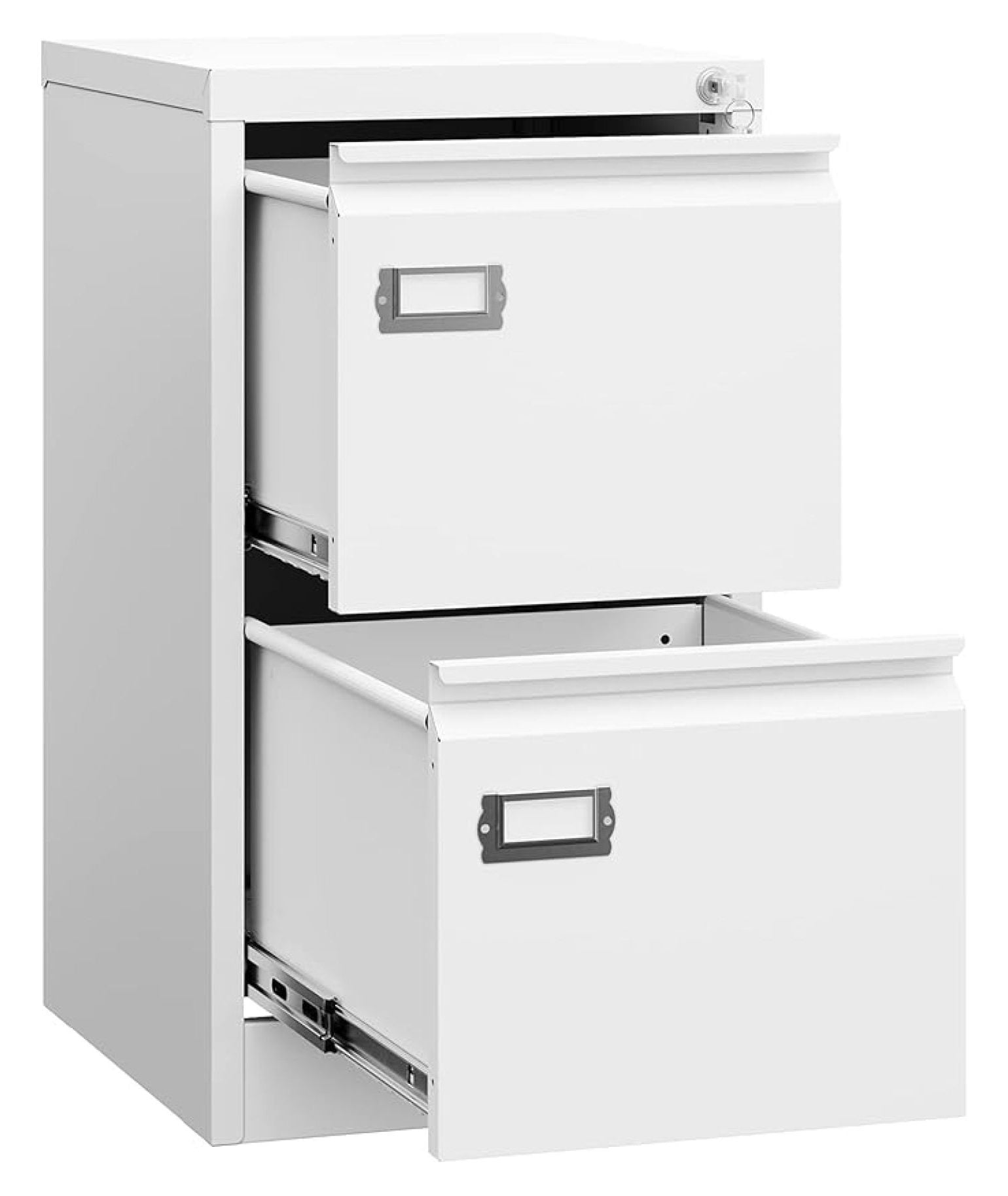 AIZYT 2 Drawer File Cabinet with Lock,Metal Office Small Filing ...