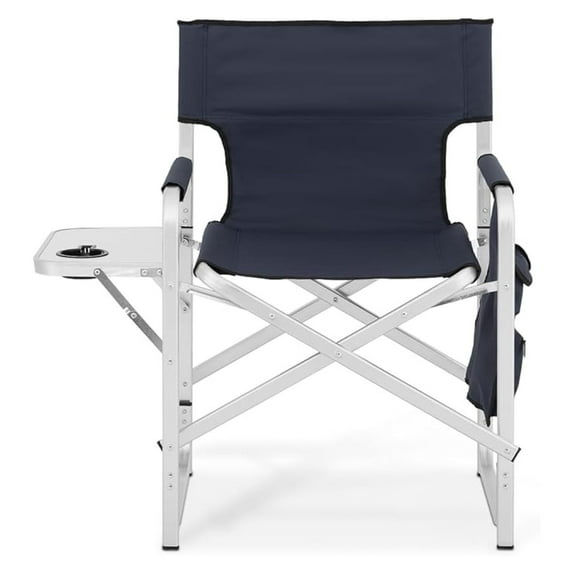 AIZYT 34.5" Tall Directors Chair, Folding Makeup Artist Chair with Side ...