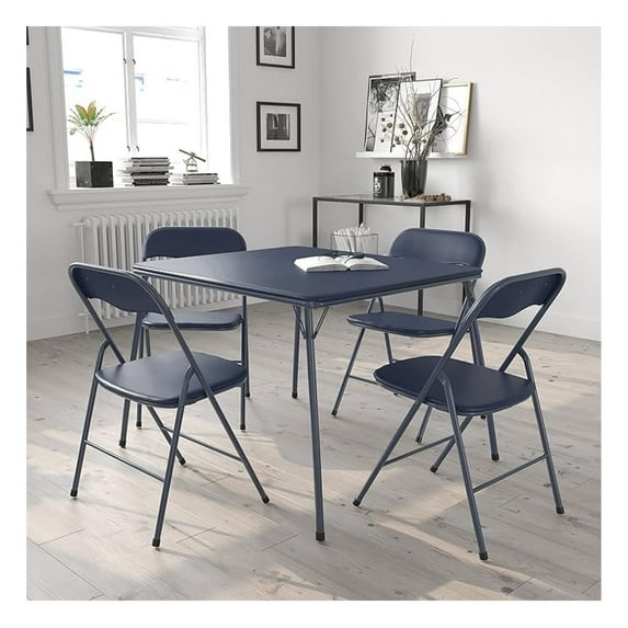 AIZYT 5-Piece Multipurpose Folding Card Table and Chairs Set for 4 ...