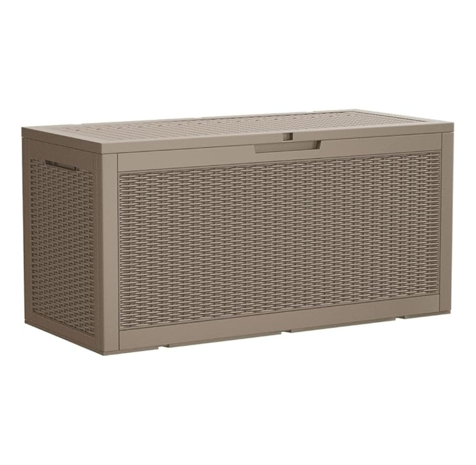 AIZYT 95 Gallon Deck Box Large Resin Outdoor Storage Box, Waterproof ...