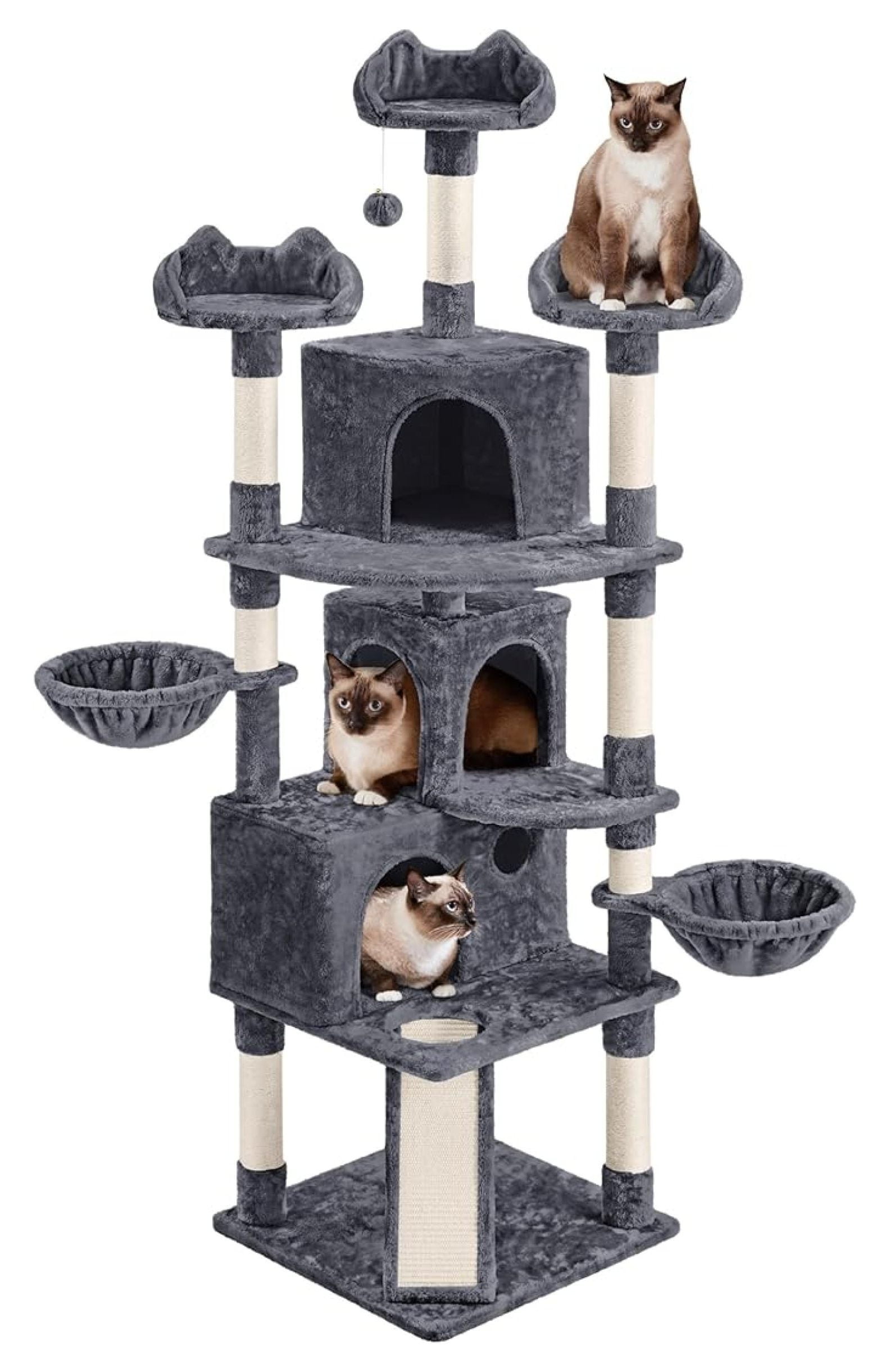 AIZYT Cat Trees and Cat Towers for Large Inoor Cats, 76.5'' Extra Big ...