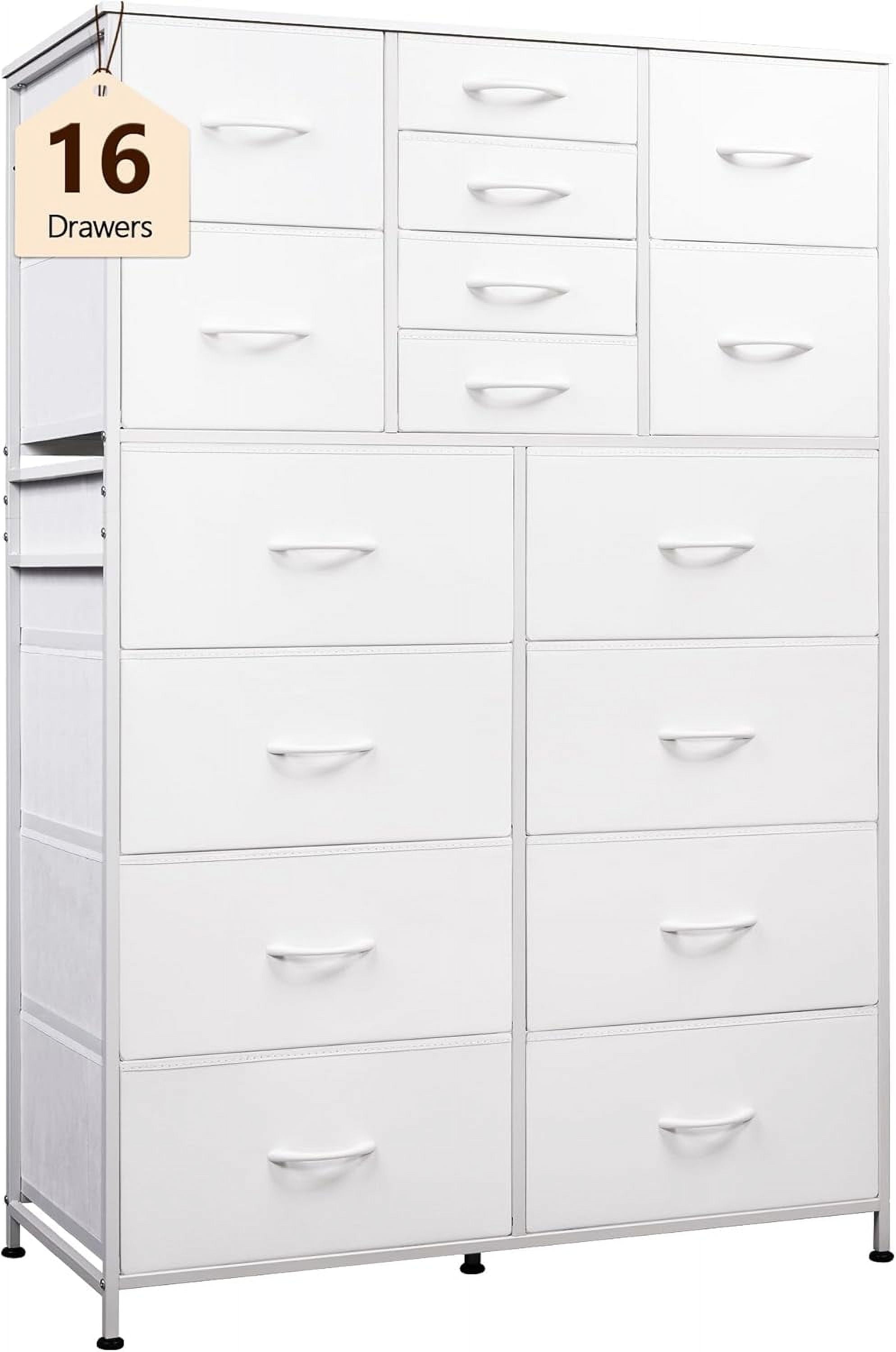 AIZYT Large Dresser for Bedroom, Fabric Dresser Storage Tower with 16 ...