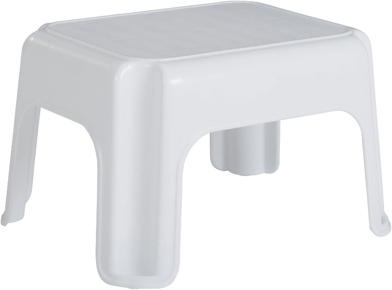 AIZYT Step Stool 9.5-Inch High White Plastic Small Single Step Stool ...
