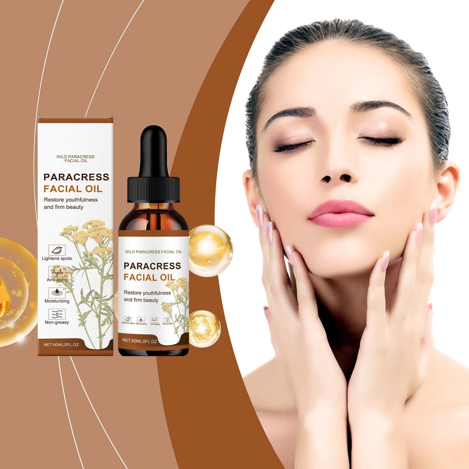 AIninas Paracress Facial Oil - Organic Anti-Aging Face Oil for ...