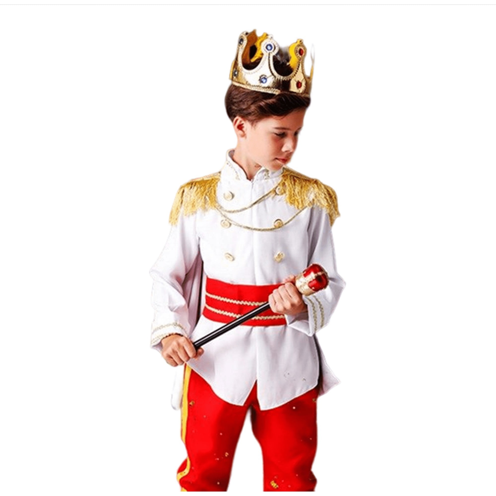 AIpartys Prince Charming Costume Boys King Costume Medieval Royal ...