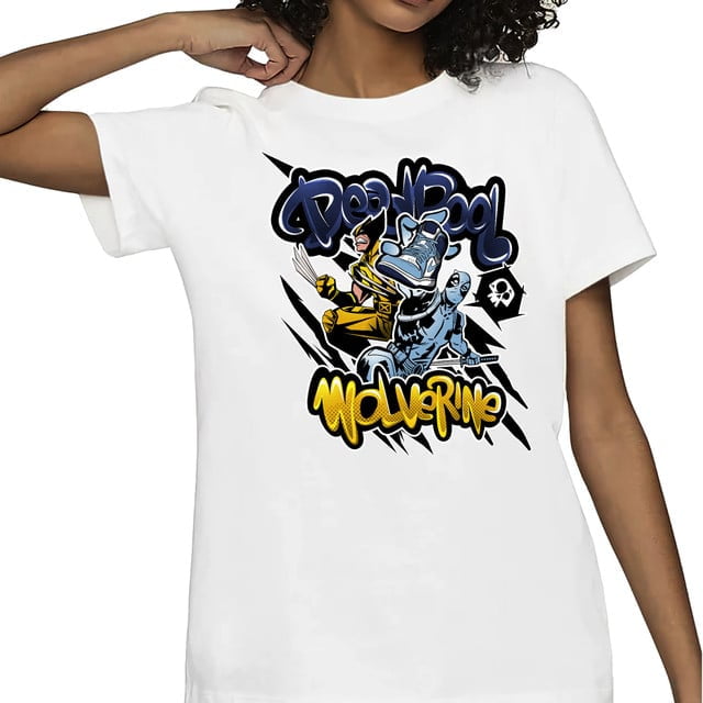 AJ 1 First In Flight T-Shirt Match Deadpool and Wolverine Up to size 4XL - Walmart.com