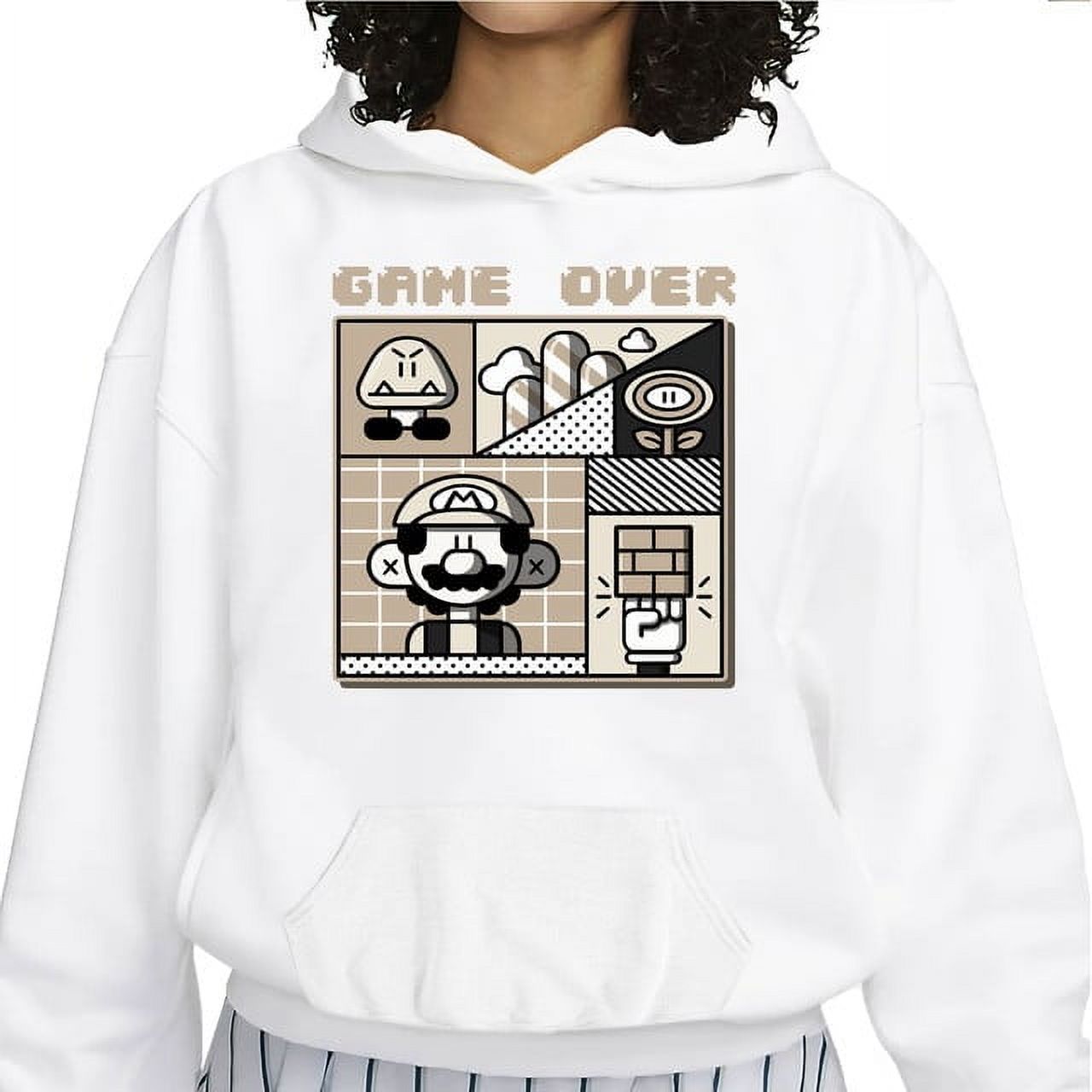 AJ 1 Latte Hoodie Match Cartoon Bros Up to size 4XL - Walmart.com