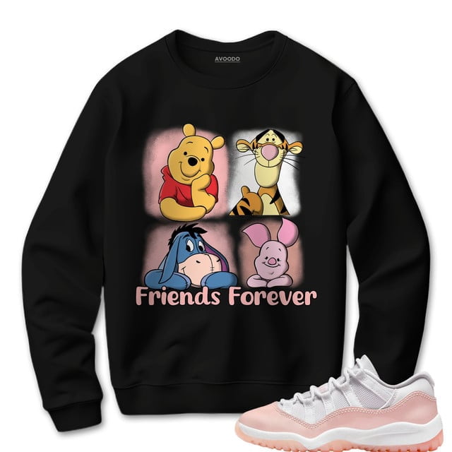 AJ 11 Low Legend Pink Sweatshirt Match Winnie The Pooh Friends Up to ...