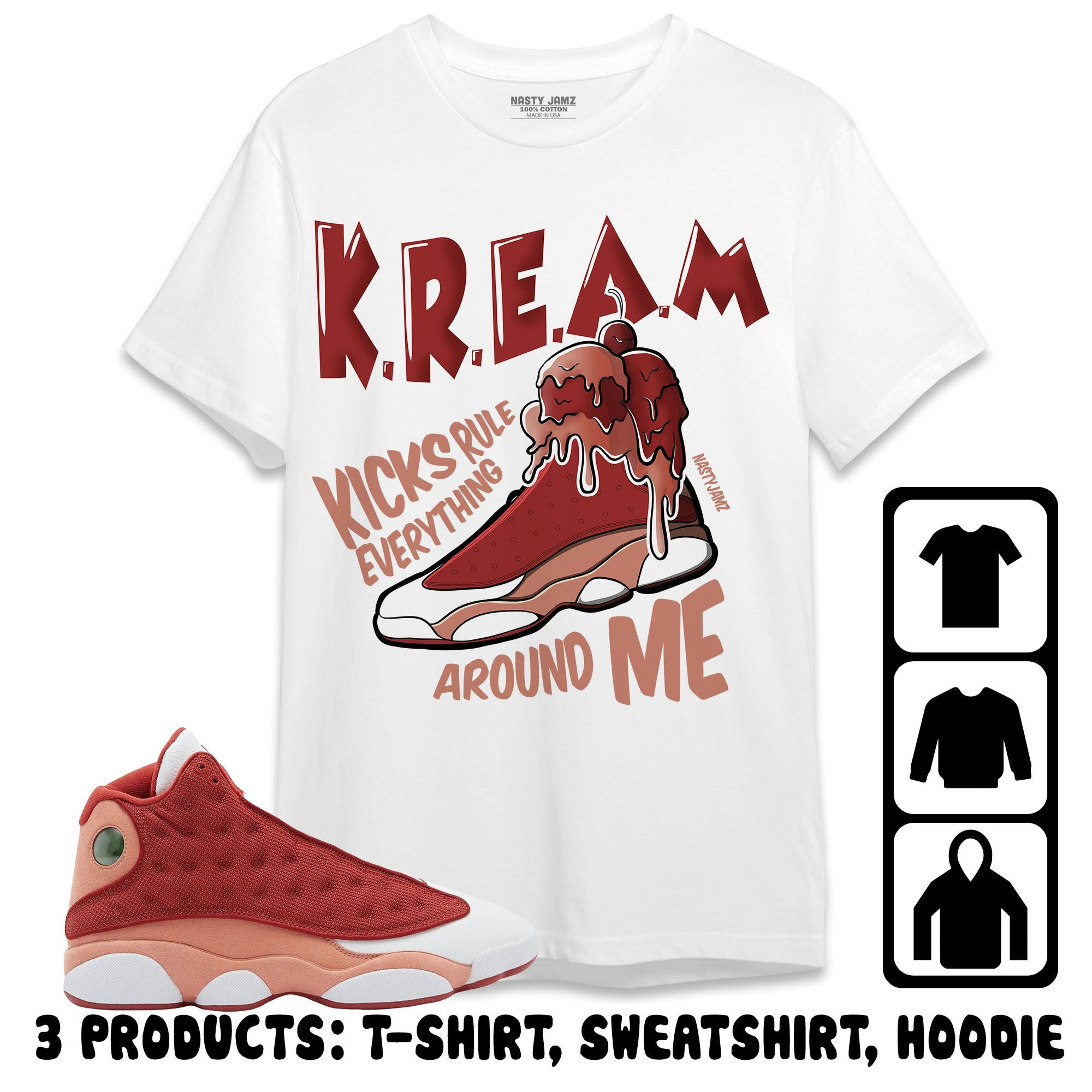 AJ 13 Dune Red Unisex T-Shirt, Sweatshirt, Hoodie, Kream Sneaker, Shirt ...