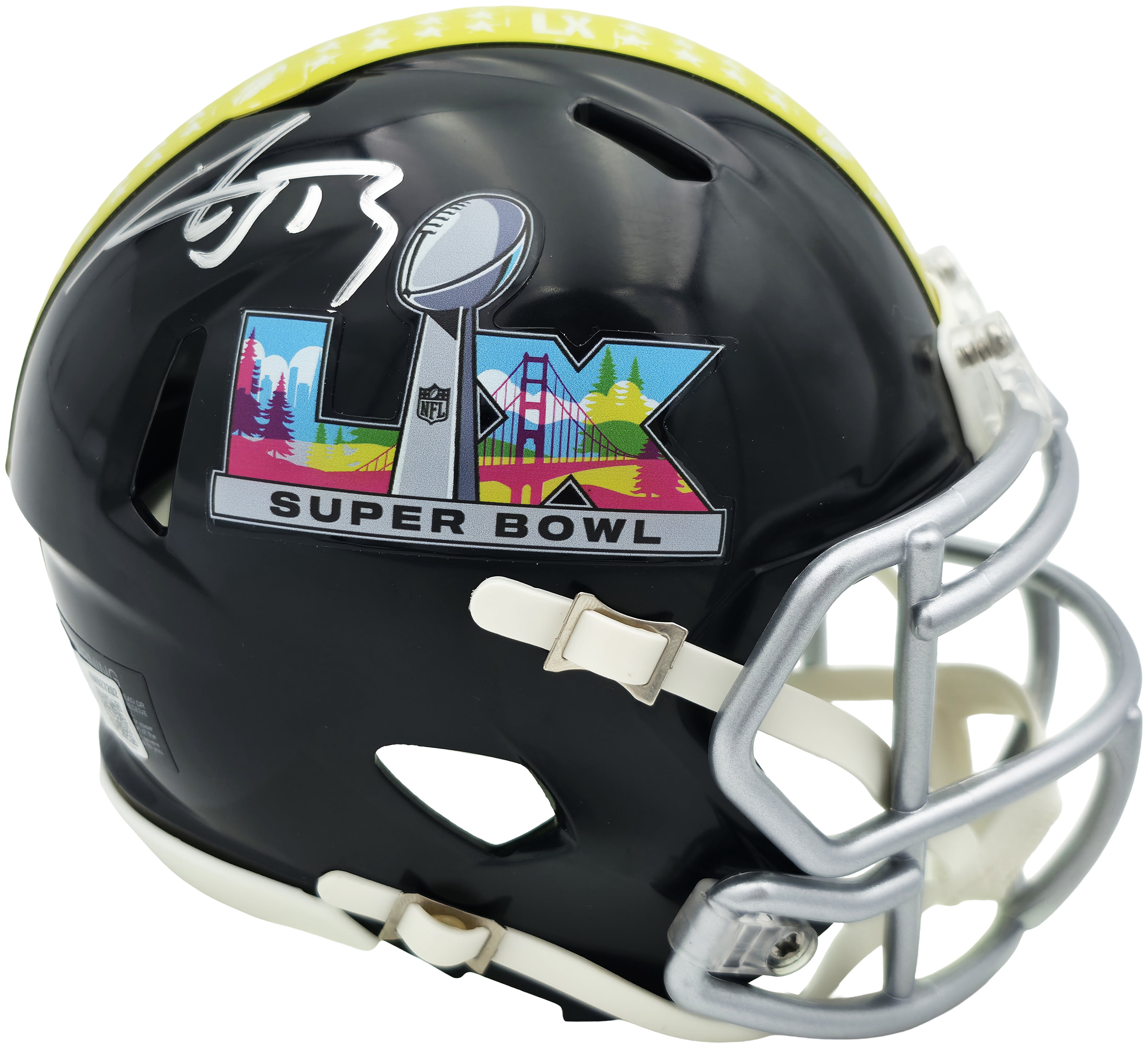 AJ Barner Autographed Seattle Seahawks Black Super Bowl LX Logo Speed ...