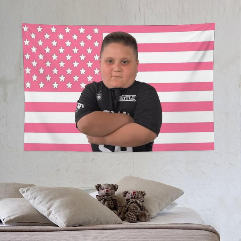 AJ, Big Justice & The Rizzler tapestry USA Flag Merch -Costco Guys ...