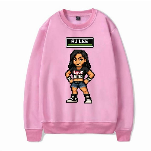 AJ Lee 8 Bit Merch Crewneck Sweatshirts Cosplay Women Men Fashion Long ...