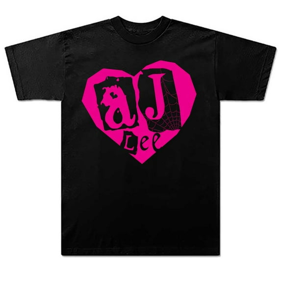 AJ Lee Heart Logo Merch Summer Unisex Short-sleeved T-shirt Fashion Y2K ...