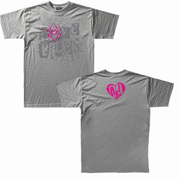 AJ Lee Live Bites Big Logo Merch Summer Unisex Short-sleeved T-shirt ...