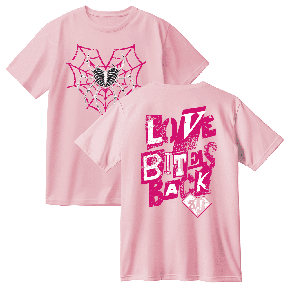 AJ Lee Love Bites Back Cotton T-shirt Unisex Crewneck Short Sleeve ...
