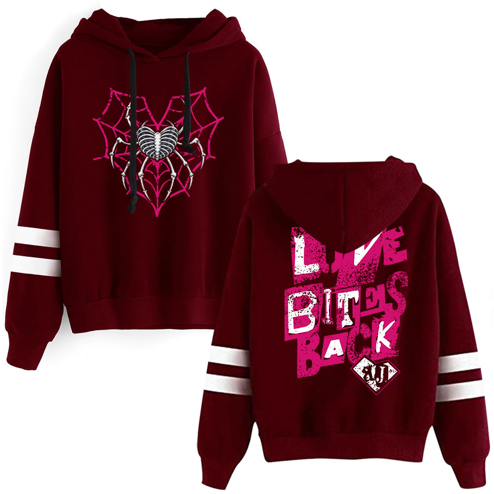 AJ Lee Love Bites Back Hoodie Pocketless Sweatshirt Long Sleeve ...