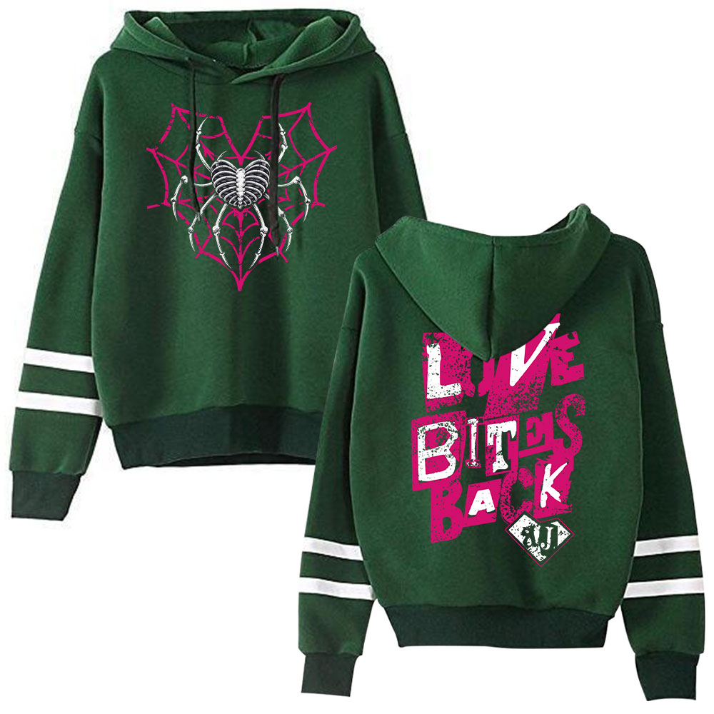 AJ Lee Love Bites Back Hoodie Pocketless Sweatshirt Long Sleeve ...