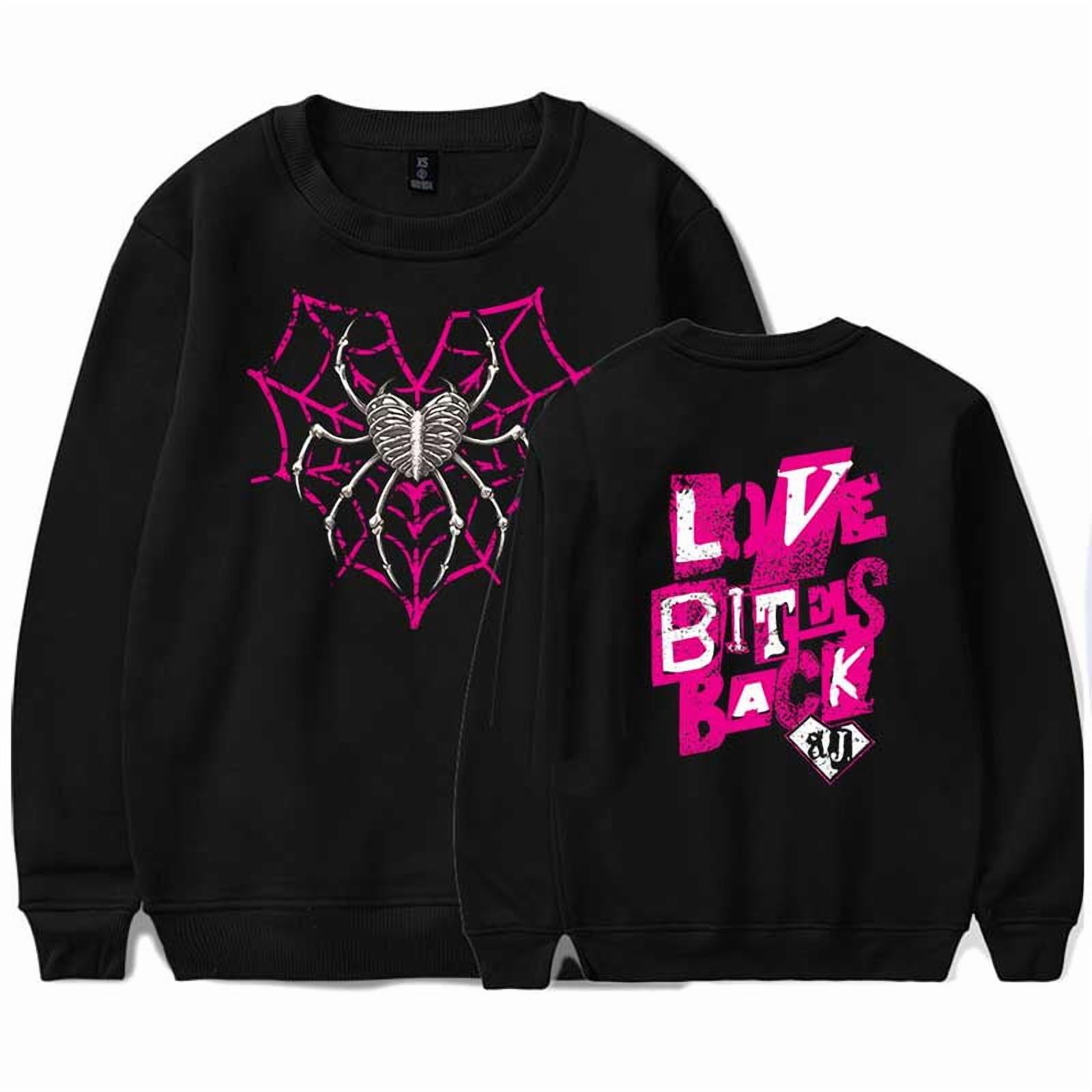 AJ Lee Love Bites Back Merch Crewneck Sweatshirts Cosplay Women Men ...