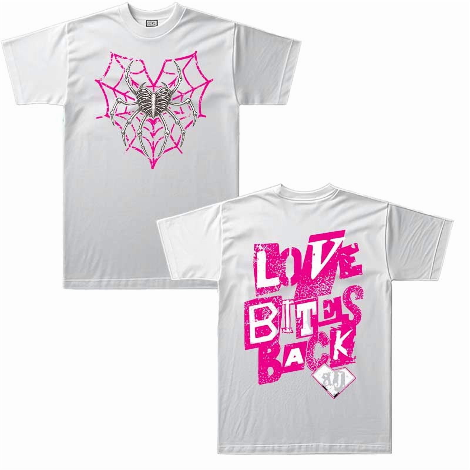 AJ Lee Love Bites Back Merch Summer Unisex Short-sleeved T-shirt ...