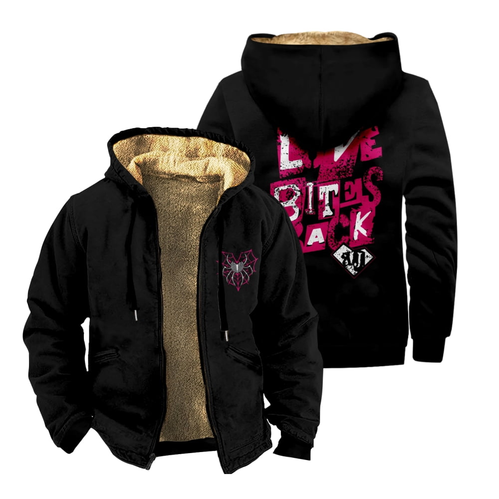 AJ Lee Love Bites Back Zipper Jacket Men Women Long Sleeve Thickened ...