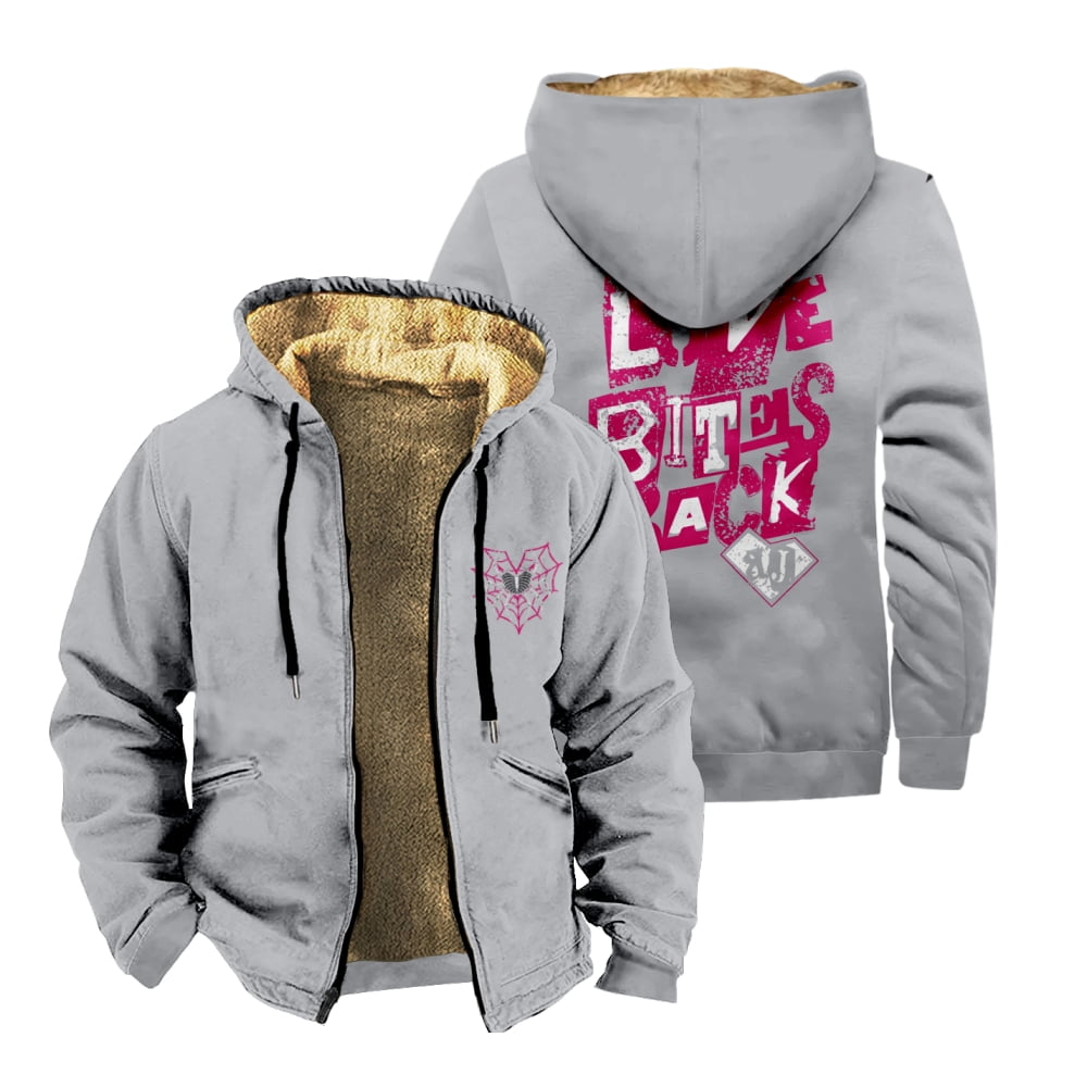 AJ Lee Love Bites Back Zipper Jacket Men Women Long Sleeve Thickened ...