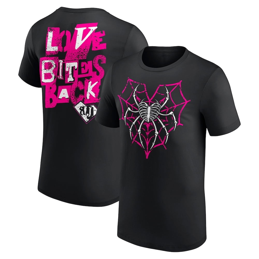 AJ Lee Love Bites Black T-shirt Crewneck Short Sleeve Cotton Tee Men ...