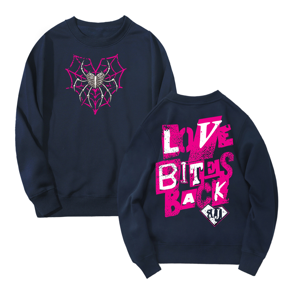 AJ Lee Love Bites Merch Crewneck Long Sleeve Streetwear Men Women ...