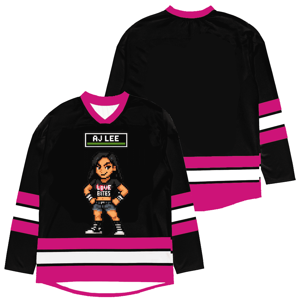 AJ Lee Merch 8 Bit Jersey V-Neck Sweatshirts Cosplay Women Men Fashion ...
