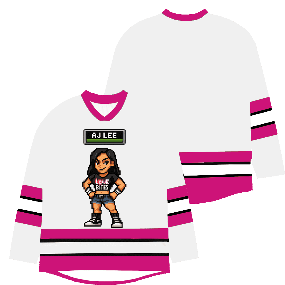 AJ Lee Merch 8 Bit Jersey V-Neck Sweatshirts Cosplay Women Men Fashion ...
