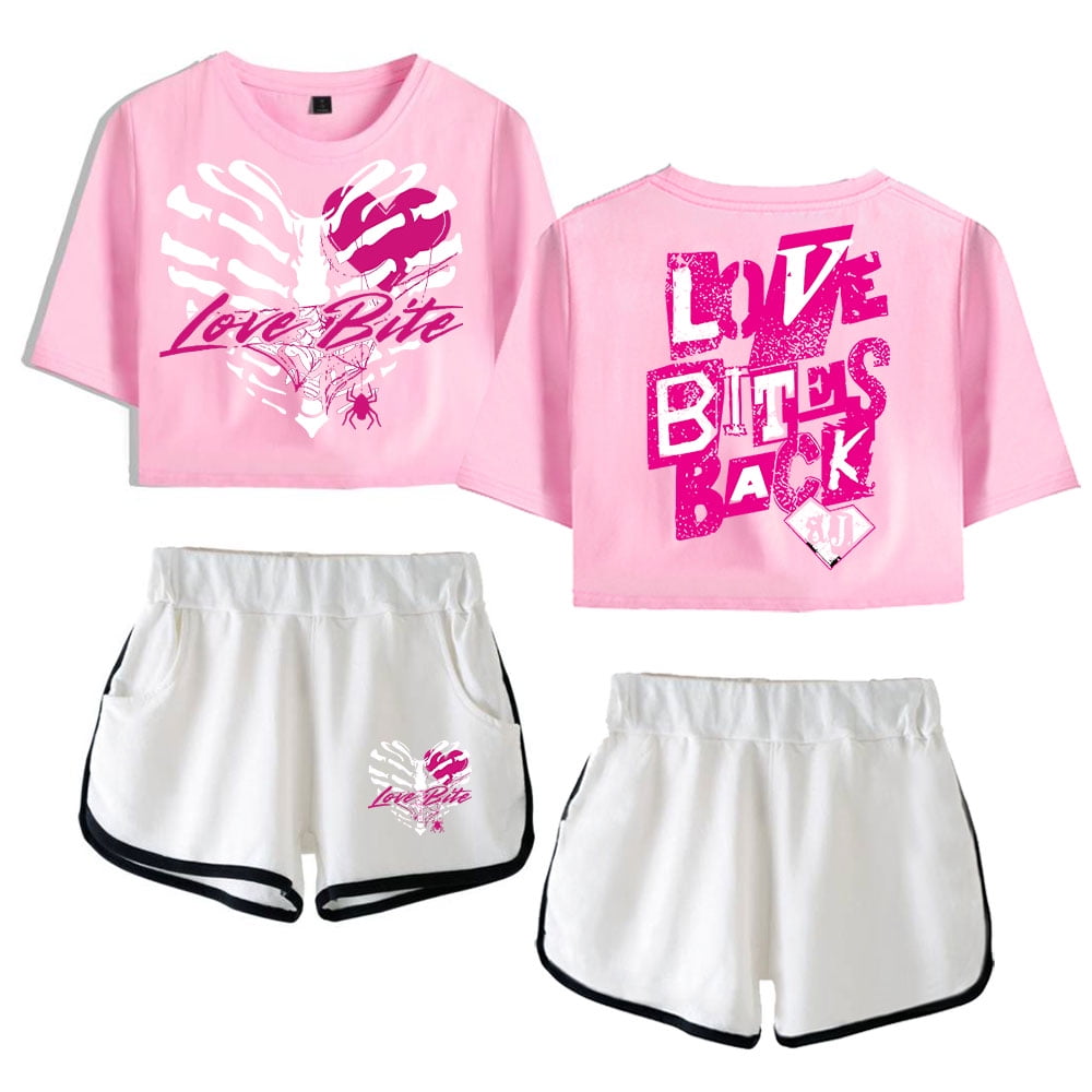 AJ Lee Merch Fans 2-Piece Outfit – Women’s Crop Top and Shorts Set ...