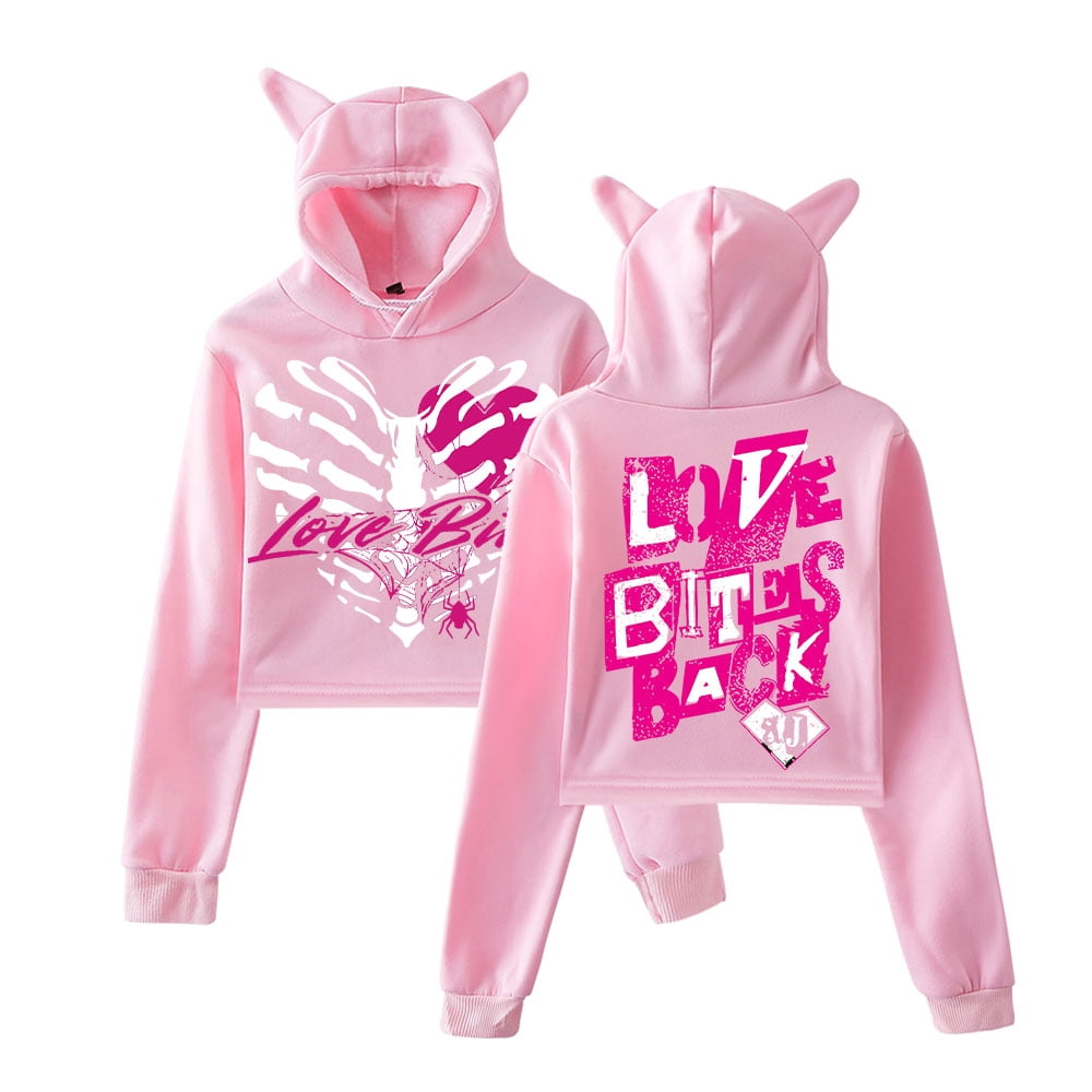 AJ Lee Merch Fans Cat Ear Hoodie – Women’s Long Sleeve Pullover ...