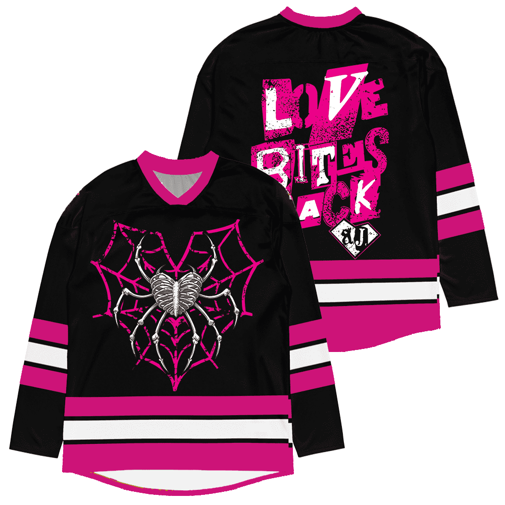AJ Lee Merch Love Bites Back Jersey V-Neck Sweatshirts Cosplay Women ...