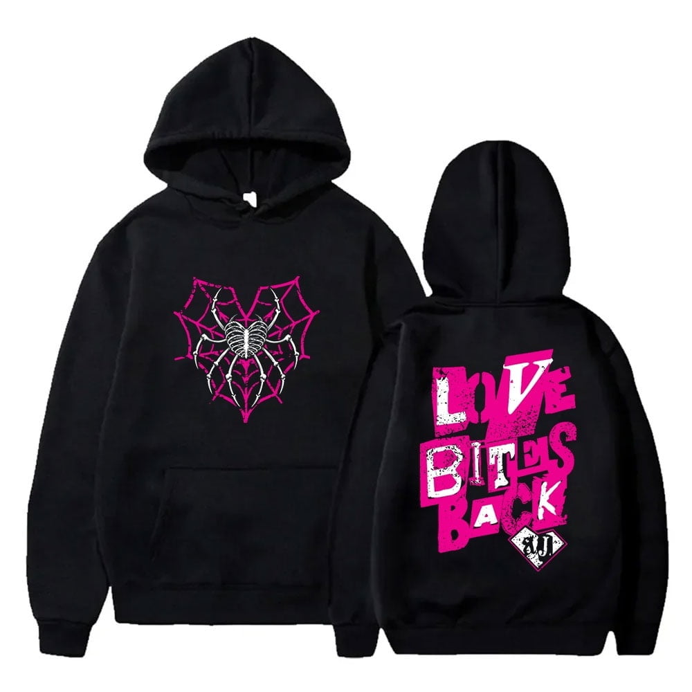 AJ Lee Merch Love Bites Logo Fashion Hoodies Streetwear Unisex Long ...