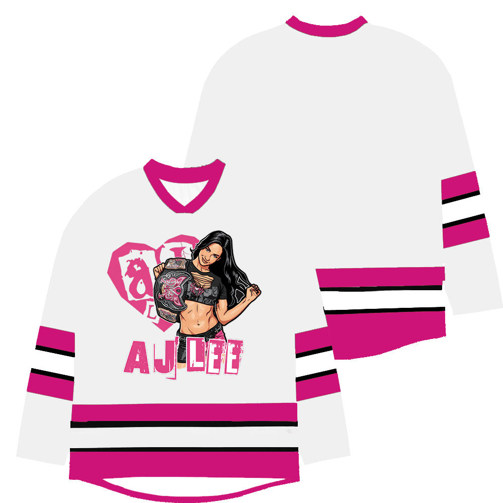 AJ Lee Merch Love Bites Pic Jersey V-Neck Sweatshirts Cosplay Women Men ...