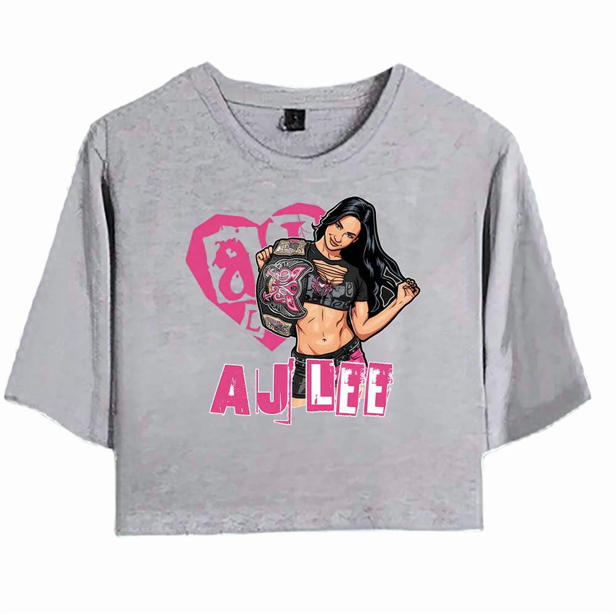 AJ Lee Merch Love Bites Pic T-Shirt For Women&Girls Midriff Short ...
