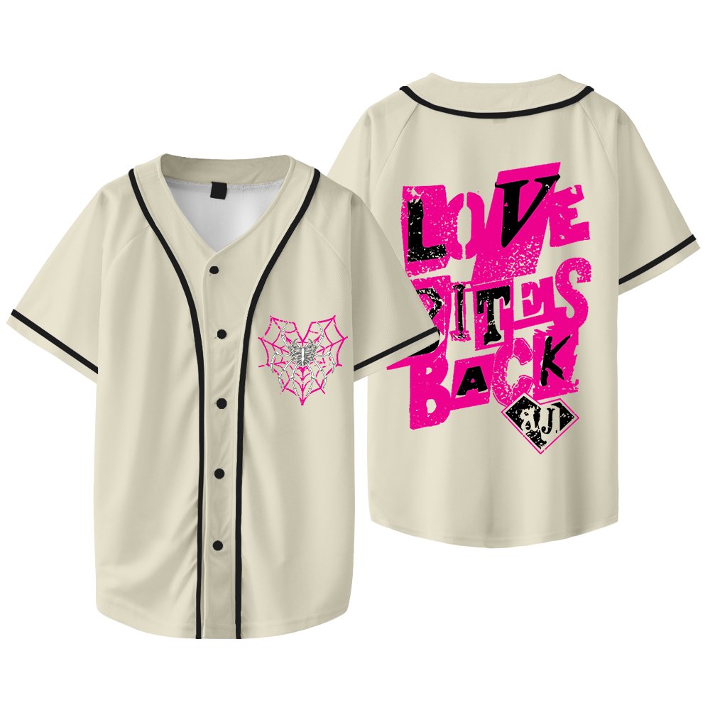 AJ Lee Merch Love Bites Spider Web Baseball Jacket Unisex Fashion V ...
