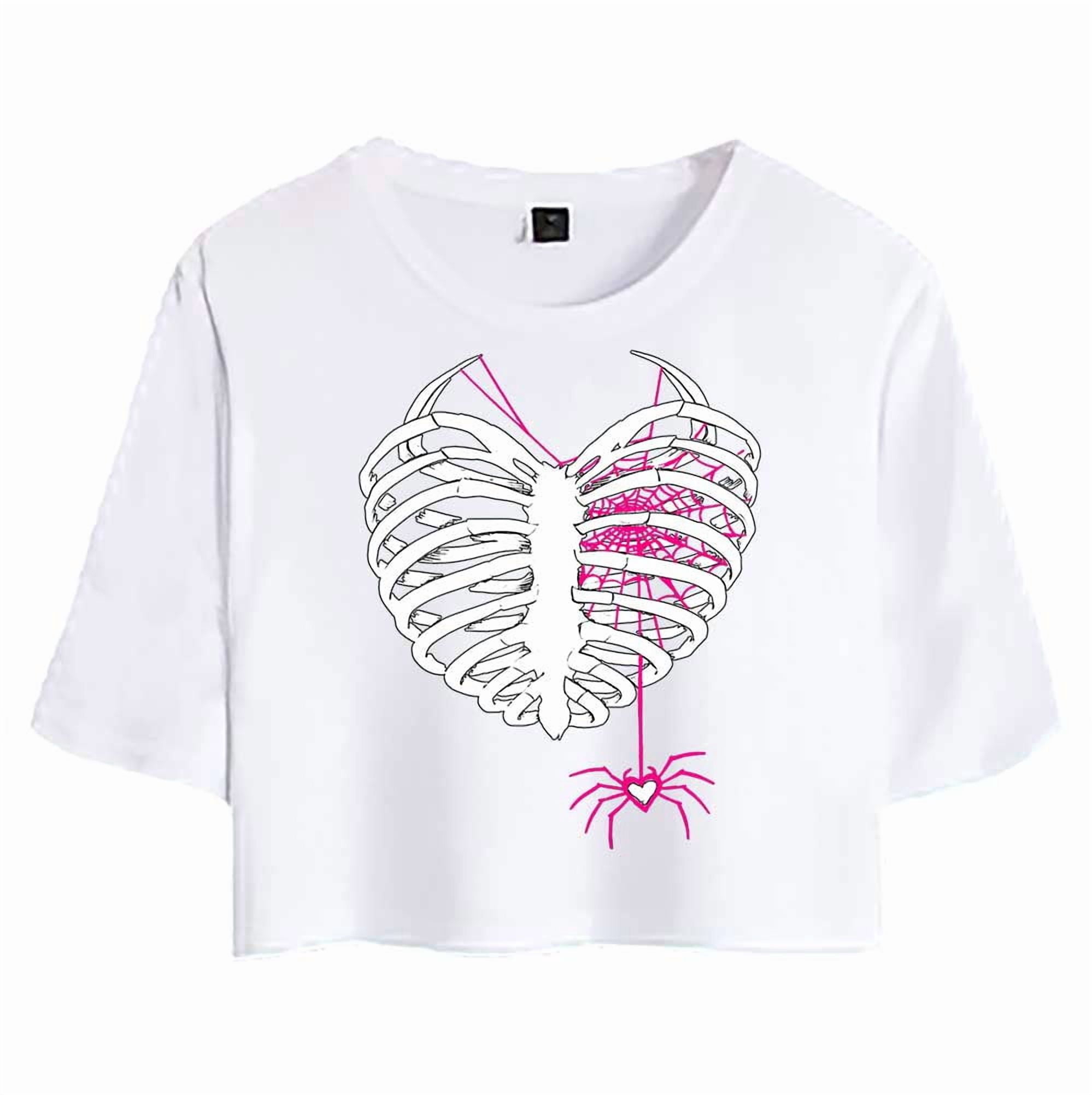 AJ Lee Merch Love Bites T-Shirt For Women&Girls Midriff Short Sleeve ...
